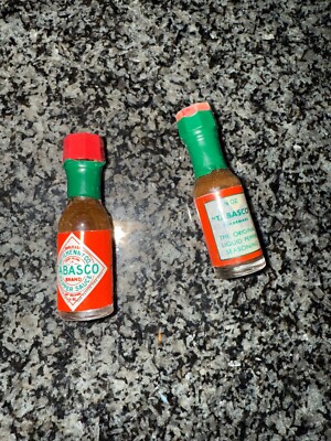 Miniature Tabasco Sauce Glass Bottle 2.25" | eBay