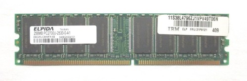 Ram 256MB 184 Pin, PC2700U-2533-0-A1, DDR, 333MHz, PC-2700, 2.5V | eBay