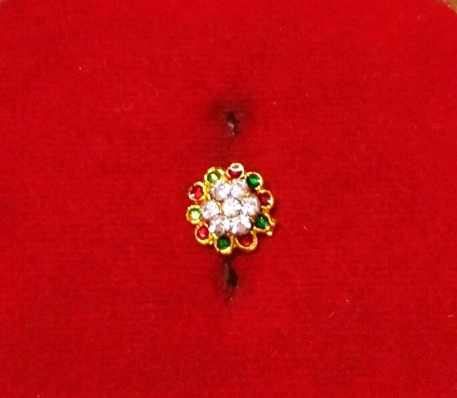 SALE...Nose Ring 18k Gold Plated Nose Ear Push Pin Indian Nose Ring ...