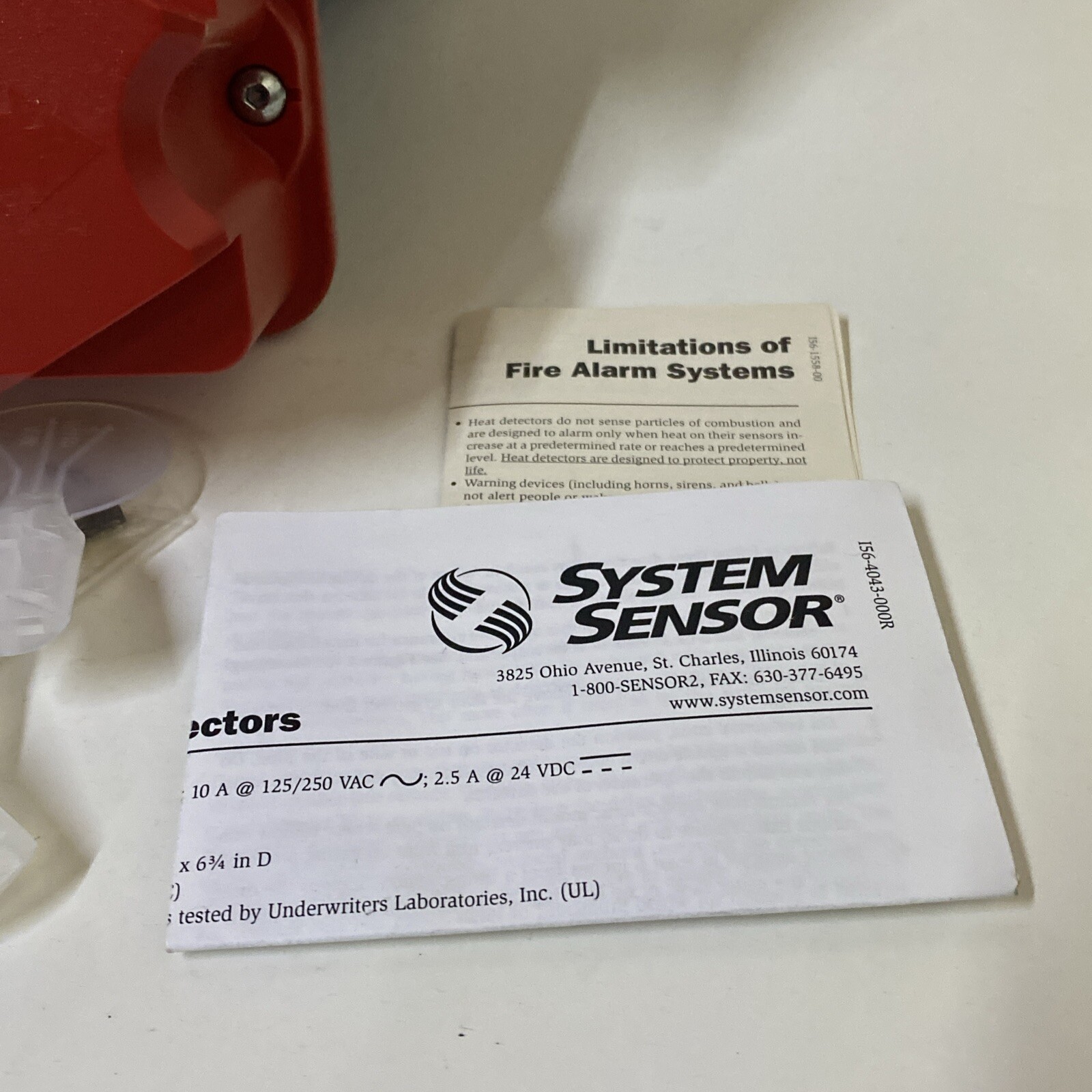 System Sensor Wfdtn Red T-tap Waterflow Detector S010747014 for sale online | eBay