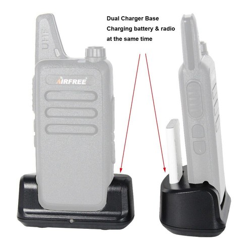 2PCS WLN KD-C1 Charger Base for AP-100 Retevis RT22 Zastone X6 Luiton ...