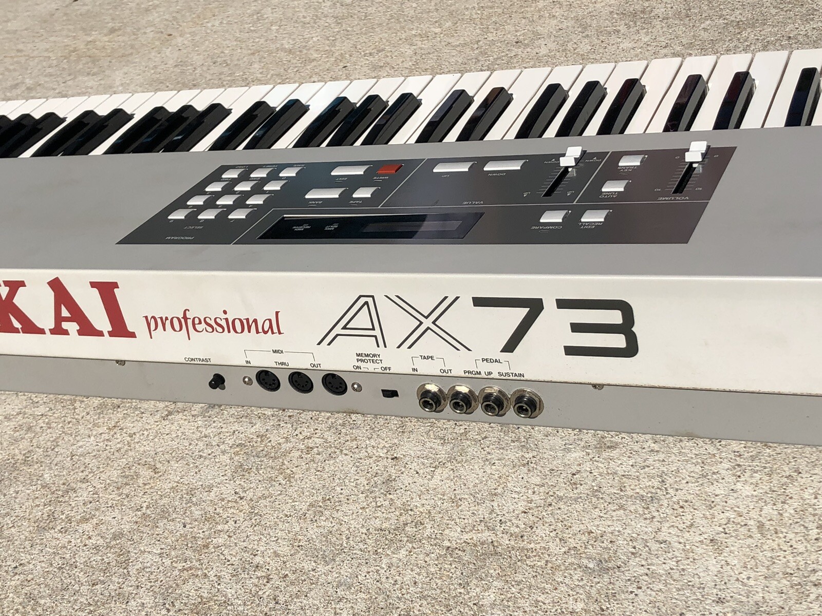 Vintage Akai AX73 Analog Synthesizer Keyboard NOT-TESTED SOLD AS IS ...