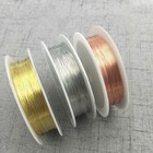 1 Roll Brass Silver Gold Soft Copper Wire Line for DIY Jewelry Making 0 ...