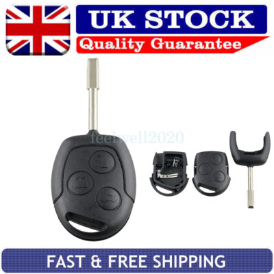 For Ford Fiesta Focus Fusion Transit MK6 Kuga 3 Button Car Key Fob Case ...