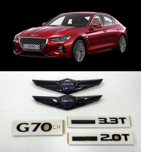 Hood Trunk Wing Logo Letter Glossy Black Emblem Badge For 2018~2021 ...