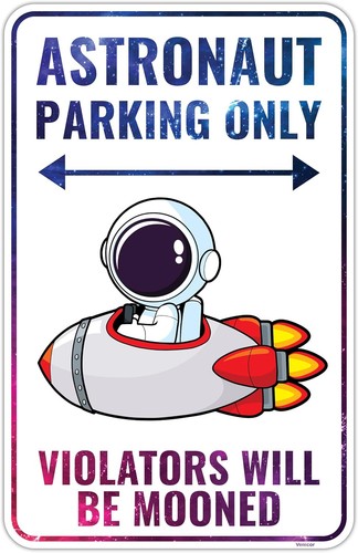 Venicor Astronaut Sign - Aluminum, 9 x 14 inches, Outer Space Decor | eBay