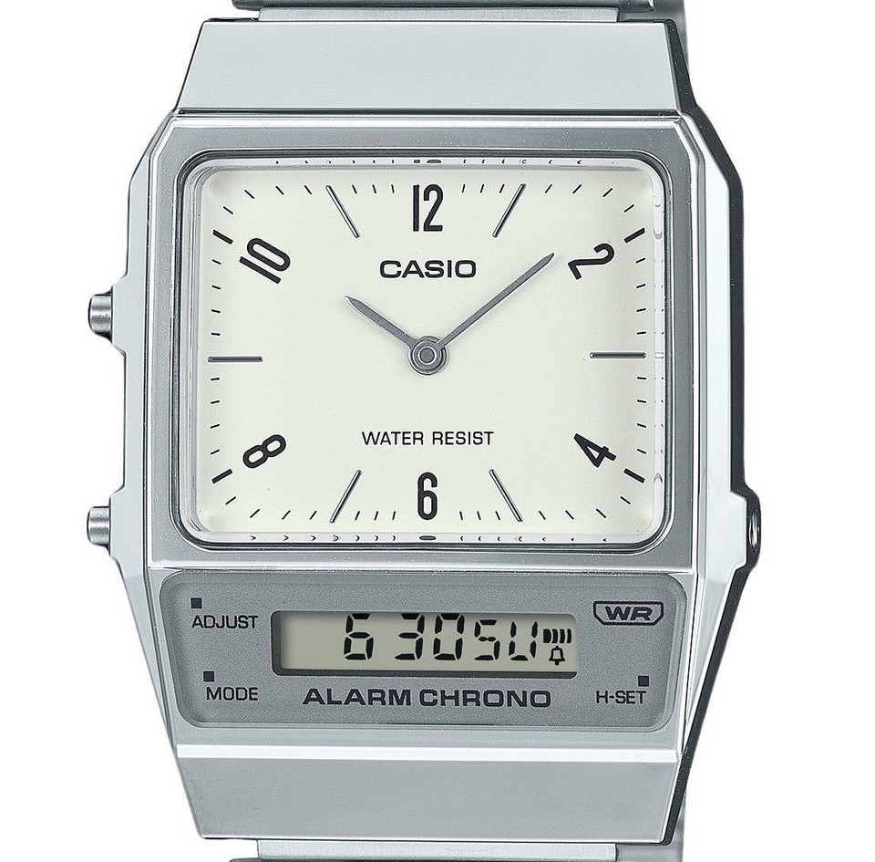 Casio Vintage Analog Digital White Dial Casual Quartz Unisex Watch AQ-800E-7A2 | eBay