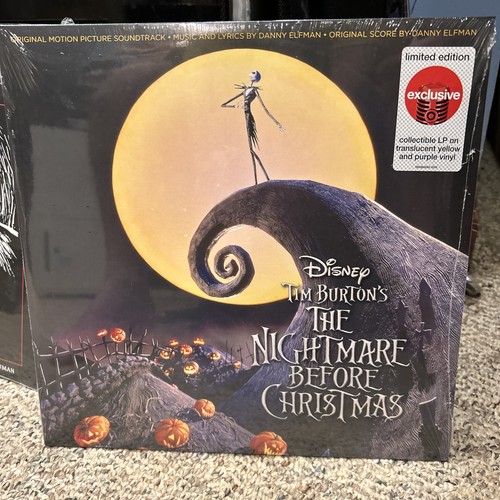The Nightmare Before Christmas Limited Yellow & Purple Vinyl Record 2 ...