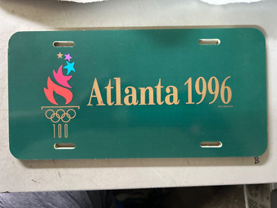 1996 Atlanta Olympics Plastic Booster License Plate | eBay