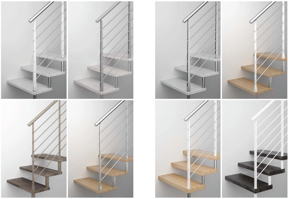 Indoor Straight or Winder Staircase One Side Wooden Stringer | eBay