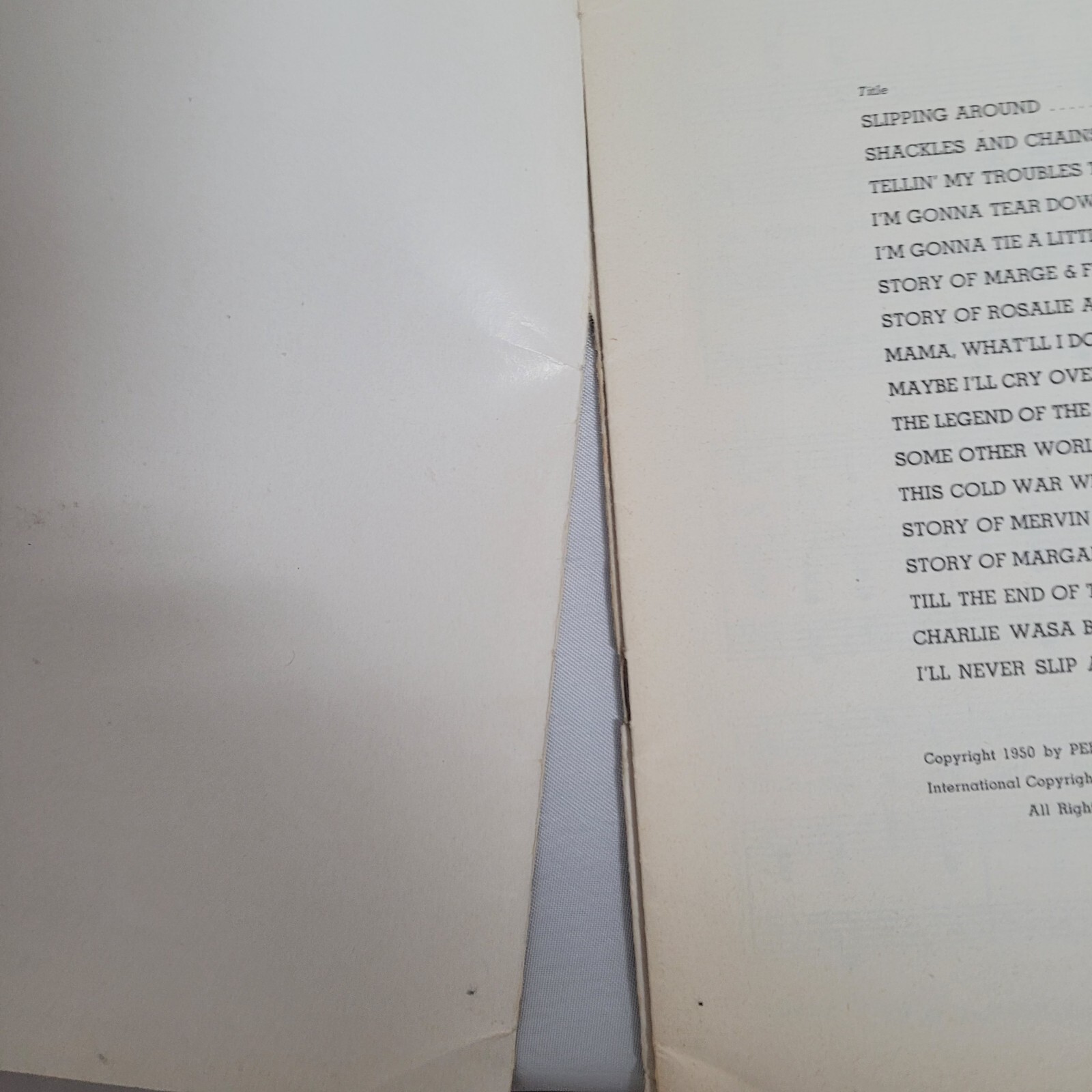 Hillbilly Hit Parade of 1951 Sheet Music Floyd & Tillman Rosalie Allen ...