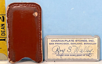 Vintage Charga-Plate Stores Inc San Francisco Oakland Berkeley Charge ...