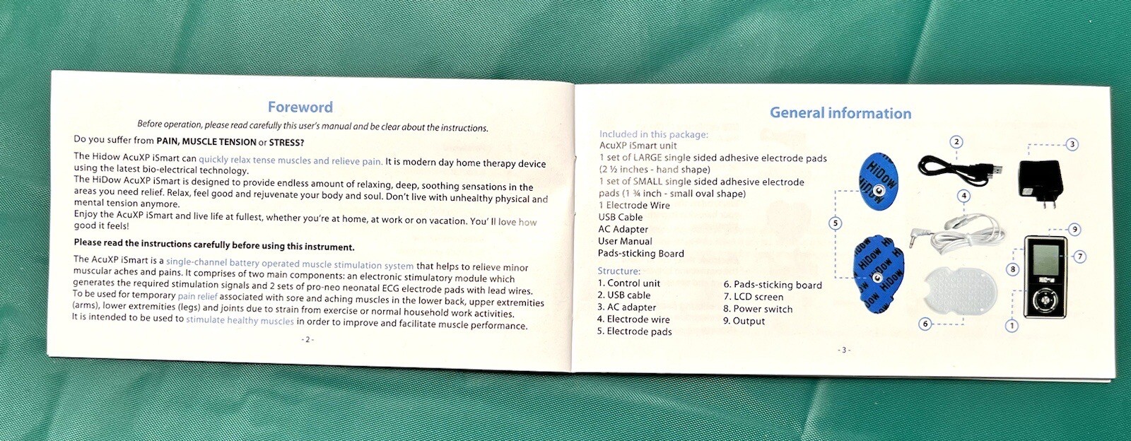 NEW Hi-Dow AcuXP iSmart Micro Physical Therapy Tens Unit Massager HiDow ...