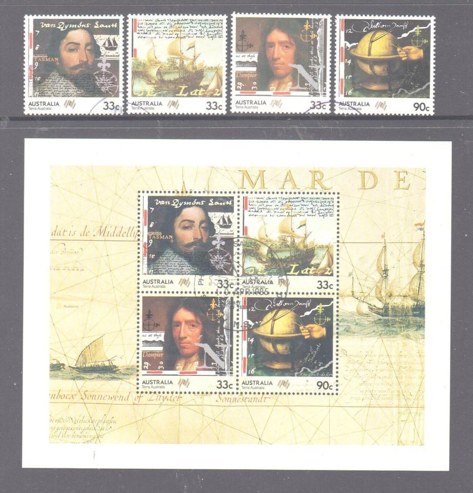 Australia 1985 Fine used Year collection stamps.41 stamps + mini sheet ...