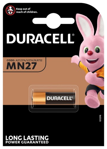 2x Battery 12V MN27 A27 LR27A GP27 L828 8LR732 V27A DURACELL for Remote ...