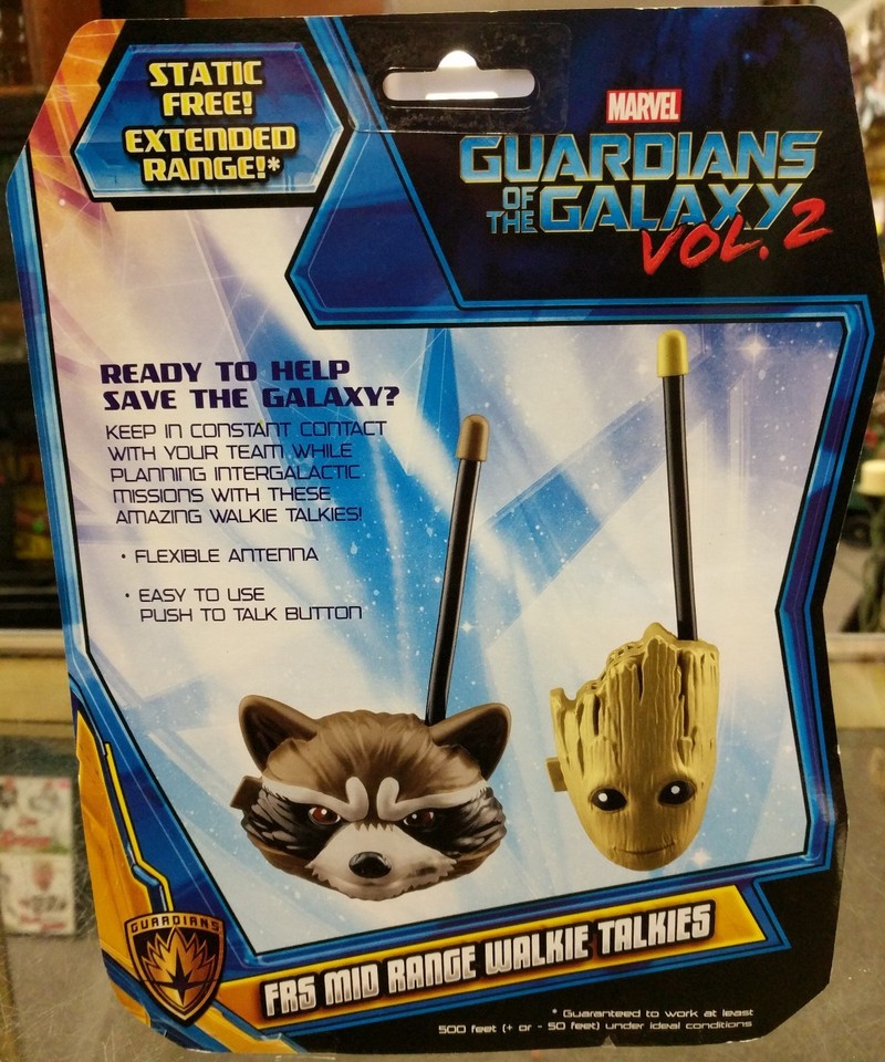 Guardians of the Galaxy Vol 2 Walkie Talkies Baby Groot Rocket Raccoon ...