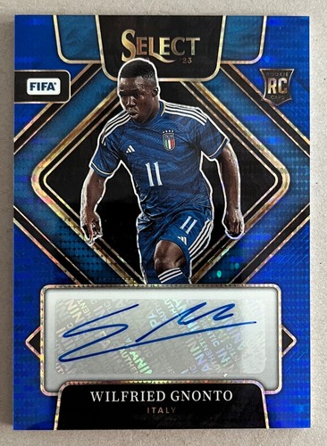 Wilfried Gnonto 2022-23 Panini Select FIFA BLUE PULSAR PRIZM AUTO ...