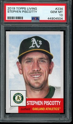 2019 Topps Living Set #234 Stephen Piscotty PSA 10 Gem Mint Card ...