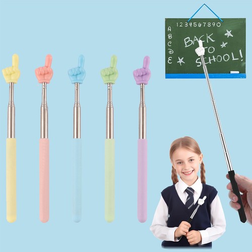 Retractable Teacher Pointer Finger Stainless Steel School Teaching ...