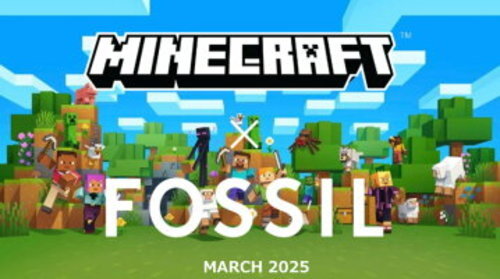 Minecraft x Fossil Collaboration Limited Edition Chronograph Quartz ...