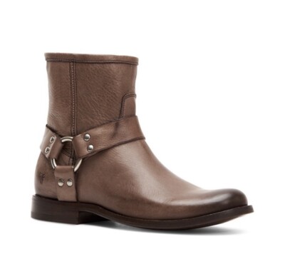 Frye Phillip Harness Short Harness Boots Back Zip Closure MSRP $298 ...
