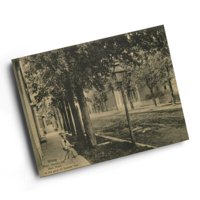 A3 PRINT - Vintage Indiana USA - Milroy (Rush County). Main Street ...