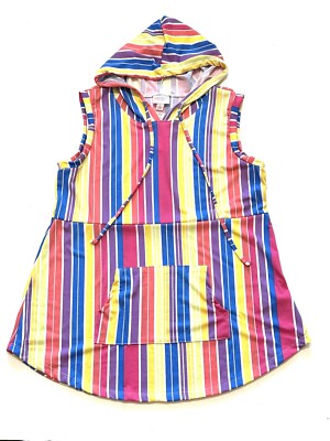 NWT LulaRoe Small Brittany Sleeveless Rainbow Striped Top | eBay