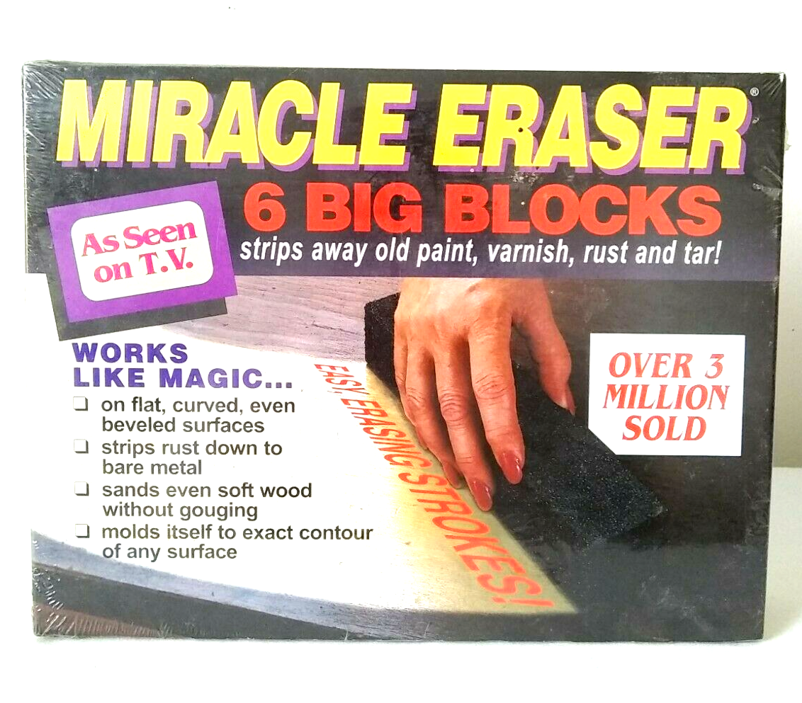 Miracle Eraser 6 Big Blocks Sanding Paint Rust Tar as Seen on TV for ...