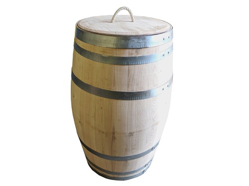 HOLZFASS FASS REGENTONNE WEINFASS REGENFASS WASSERFASS STEHTISCH HOLZ ...