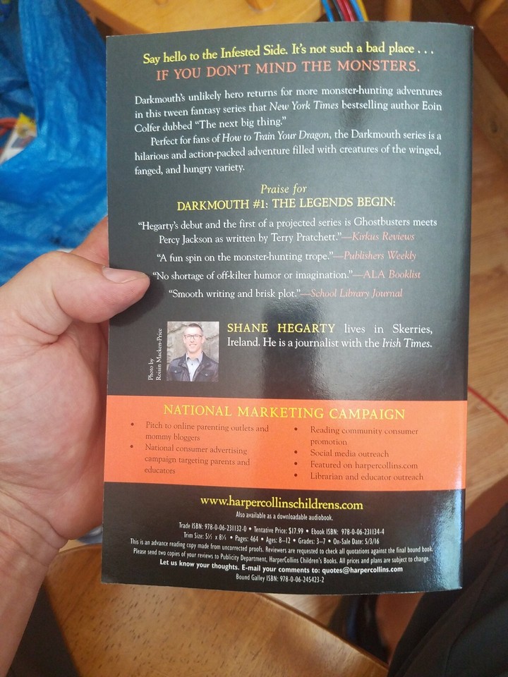 Darkmouth Worlds Explode Shane Hegarty Uncorrected Proof Paperback Book | eBay