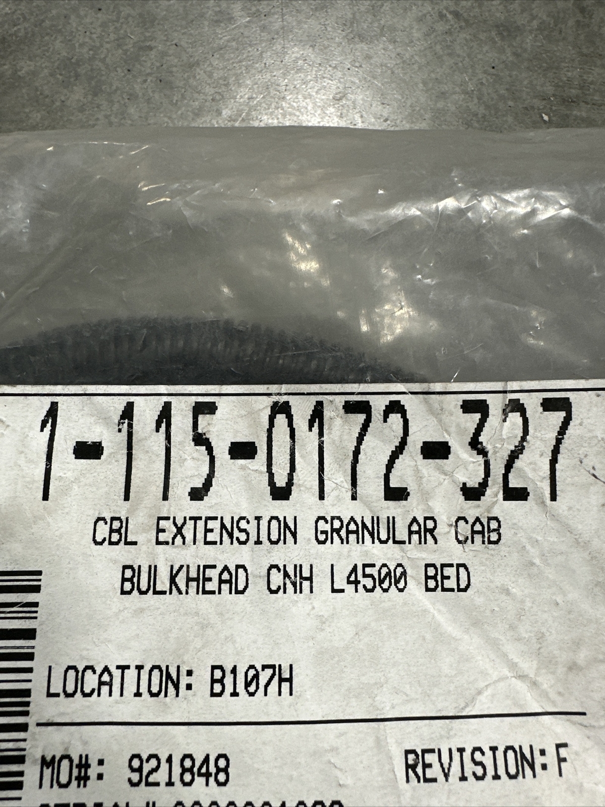Raven Precision 115-0172-327 CBL EXTENSION GRANULAR CAB BULKHEAD CNH ...