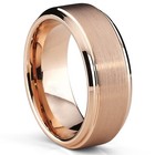 Gorgeous Bright Matt Finish 10K Rose Gold Unisex Fine Comfort Fit Band ...