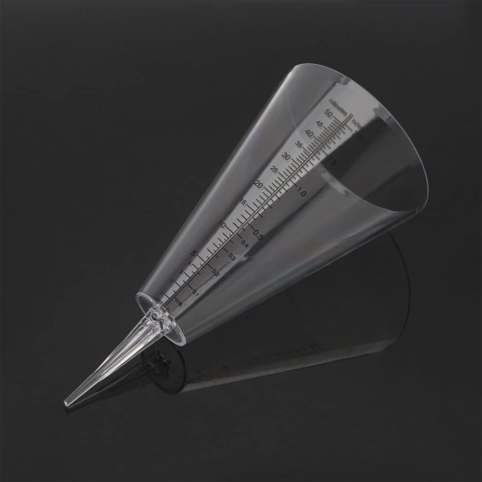 Clear Rain Water Gauge Measurement Tube Rainfall Measuring Tool | eBay