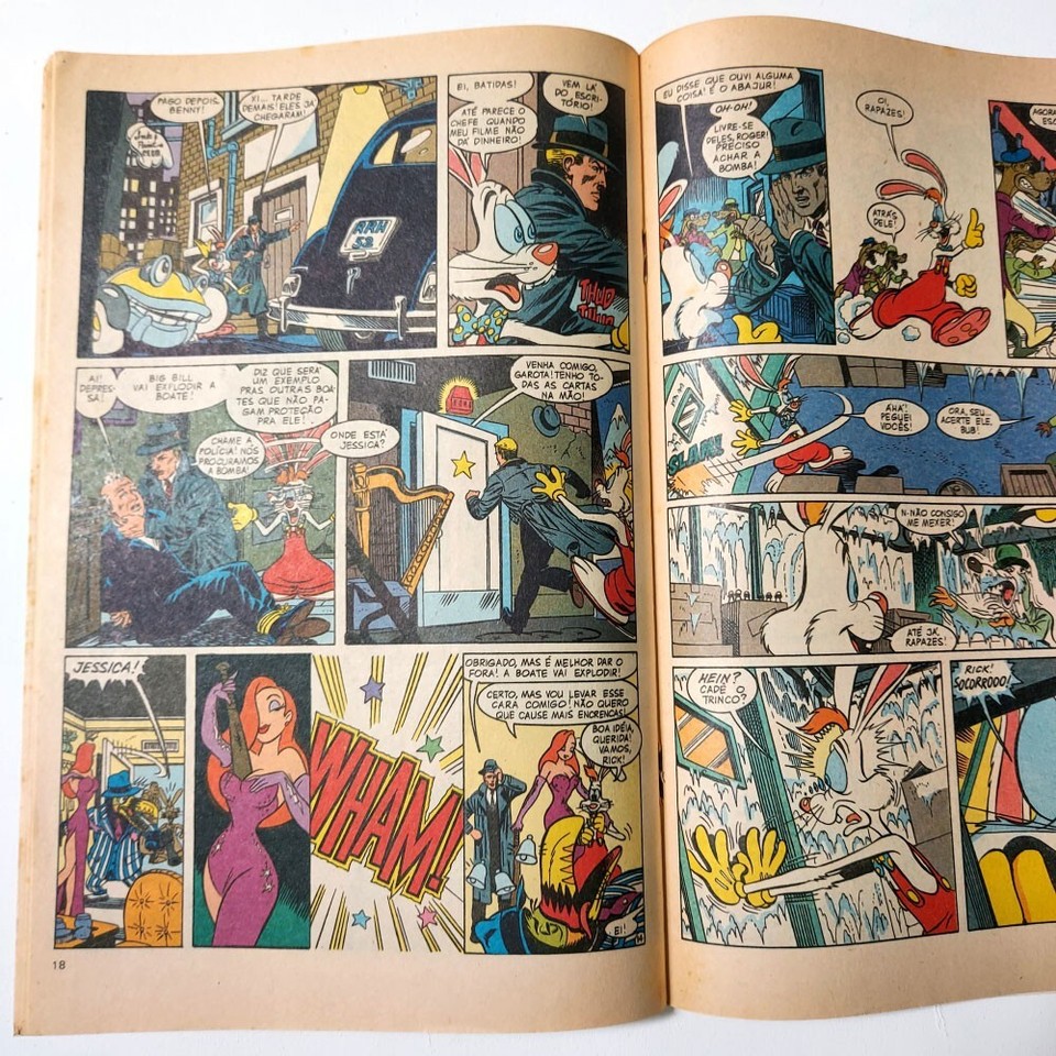 Foreign ROGER RABBIT # 1 - Disney Comic Book from Brazil - 1991 ...