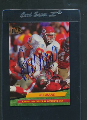 1992 Fleer Ultra #172 Bill Maas Chiefs Signed Auto *E3768 | eBay