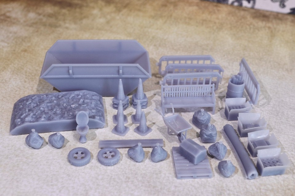 Skip Full Street Scene Kit OO GAUGE 1:76 Model Railway Scenery ...