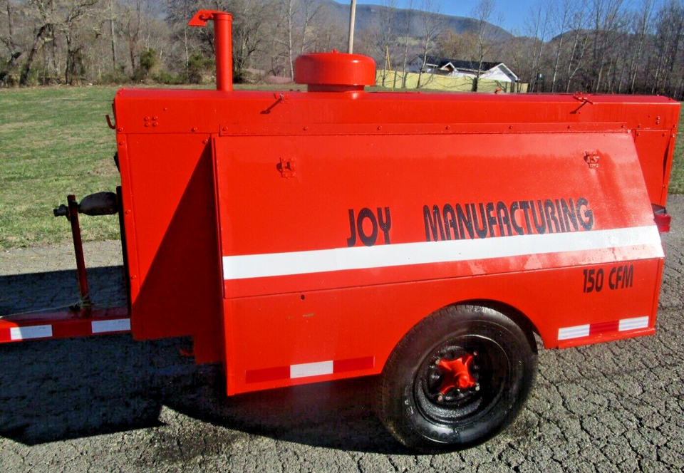 JOY PORTABLE AIR COMPRESSOR 150 CFM 125 PSI JOHN DEERE 4219DF ONLY 1659 ...