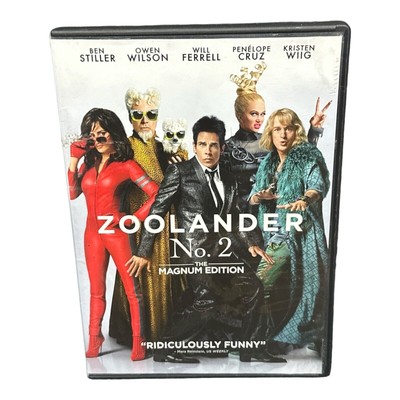 Zoolander No. 2 The Magnum Edition DVD 2016 Ben Stiller Owen Wilson ...