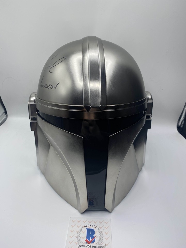 ⚡ Pedro Pascal Signed/Inscribed FS Star Wars Mandalorian Helmet BAS ...