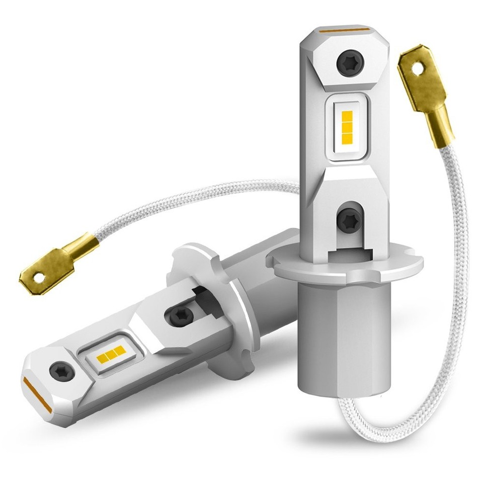 H3 LED Fog Lights Bulb Golden Yellow Extremely Bright High Power H3 LED ...