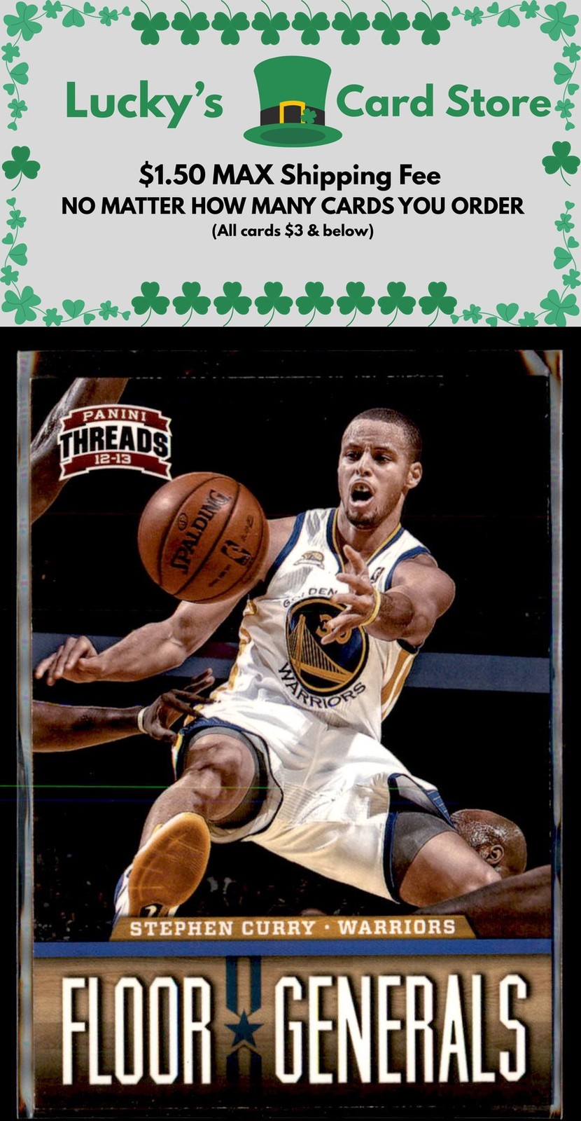 Stephen Curry 2012 Threads #8 Floor Generals Price Guide - Sports Card ...