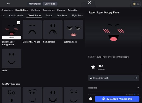 Super Super Happy Face Roblox (read description) | eBay