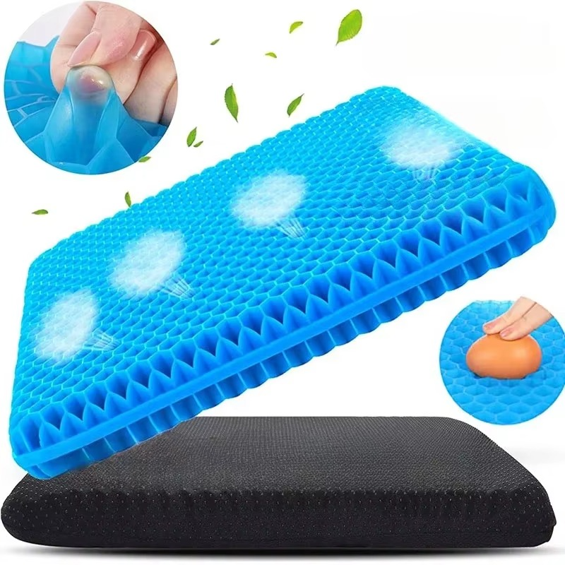 Gel Seat Cushion Honeycomb Design Pressure Relief Pad for Office Car ...