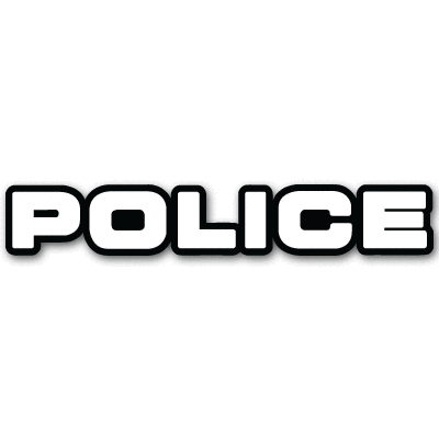 Police Forces POLICE car bumper sticker decal 8" x 1" | eBay