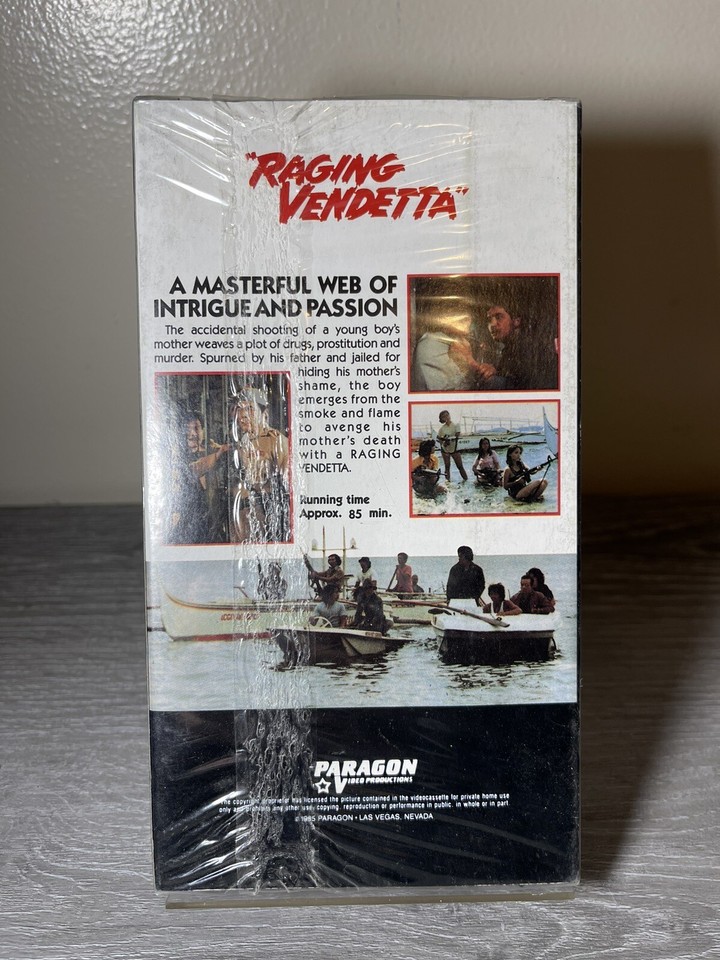 Raging Vendetta SEALED (VHS 1985 Paragon Video) | eBay