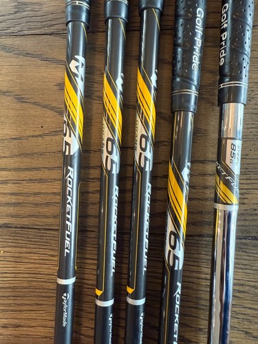 Taylormade Rocketfuel graphite and steel shafts. 65 grams and regular ...