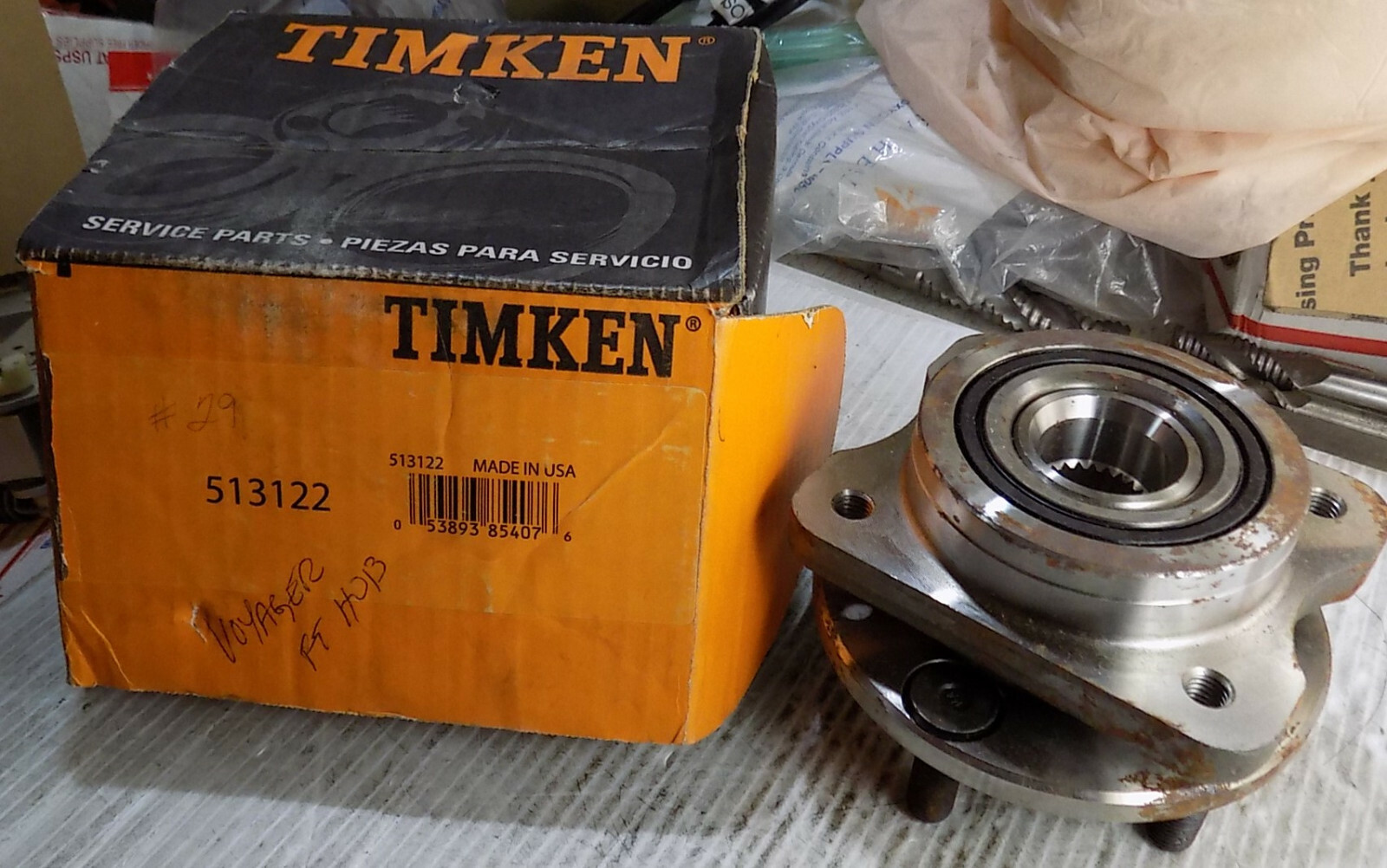 New Timken 513122 FWD Front Wheel Bearing and Hub Assembly, Made in USA ...