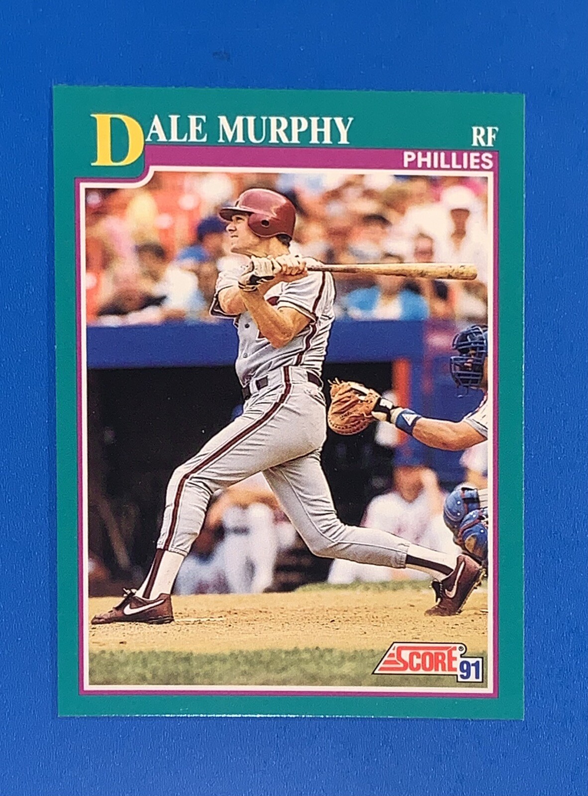 1991 Score Dale Murphy Baseball Card #650 Philadelphia Phillies Set ...