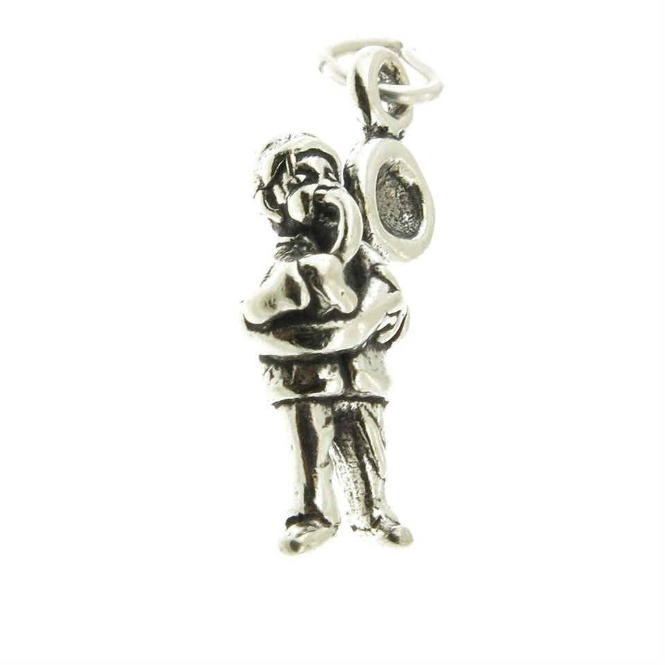 925 Sterling Silver New Orleans Tuba Player Charm Made in USA | eBay