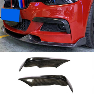 CARBON FIBER FOR 2012-18 BMW F30 F31 FRONT BUMPER UPPER TRIM AIR VENT ...